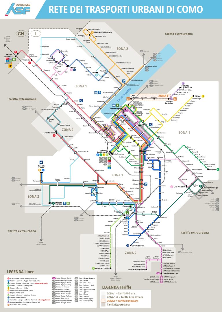 Mappa della Rete - ASF Autolinee